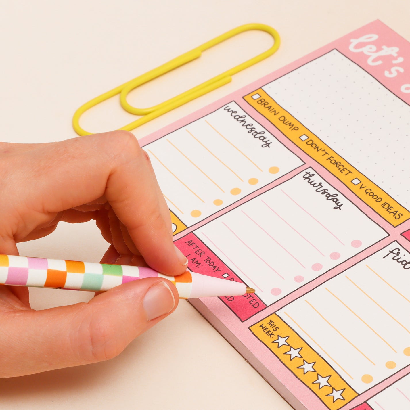 A5 Notepad - Weekly Planner - Let's Get Busy – Oh Laura