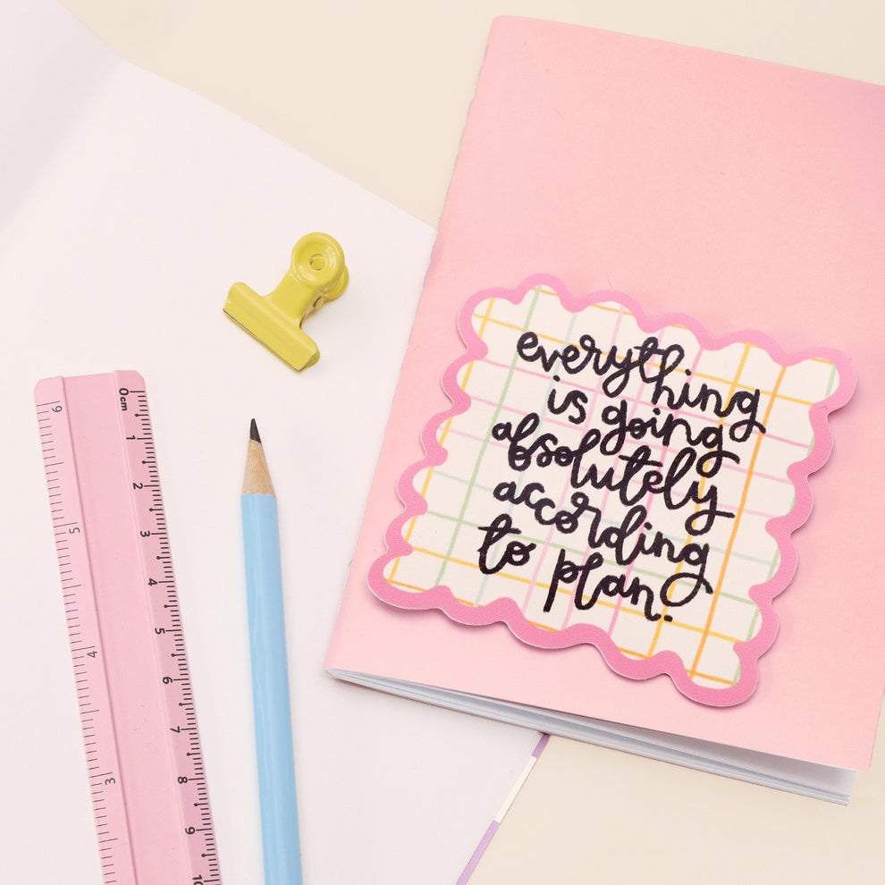 Vinyl Sticker - According to Plan – Oh Laura