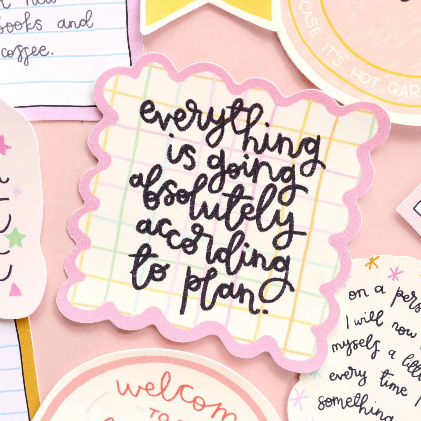 Vinyl Sticker - According to Plan – Oh Laura