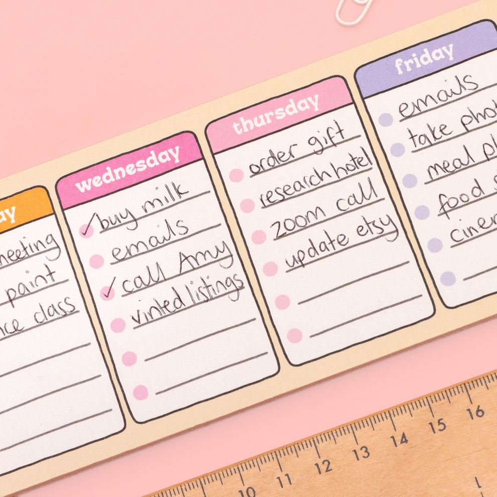 Keyboard Week Planner – Oh Laura